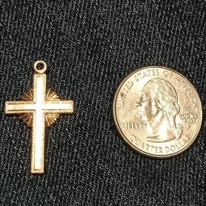 sunburst cross pendant | Other | Vintage Gold Filled Sunburst Cross ...